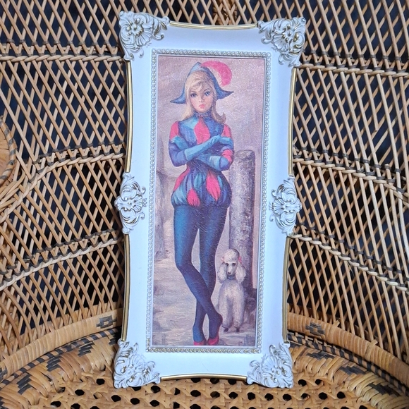 Vintage | Wall Decor | Vintage 6s Jean Maio Harlequin And Poodle Mcm ...